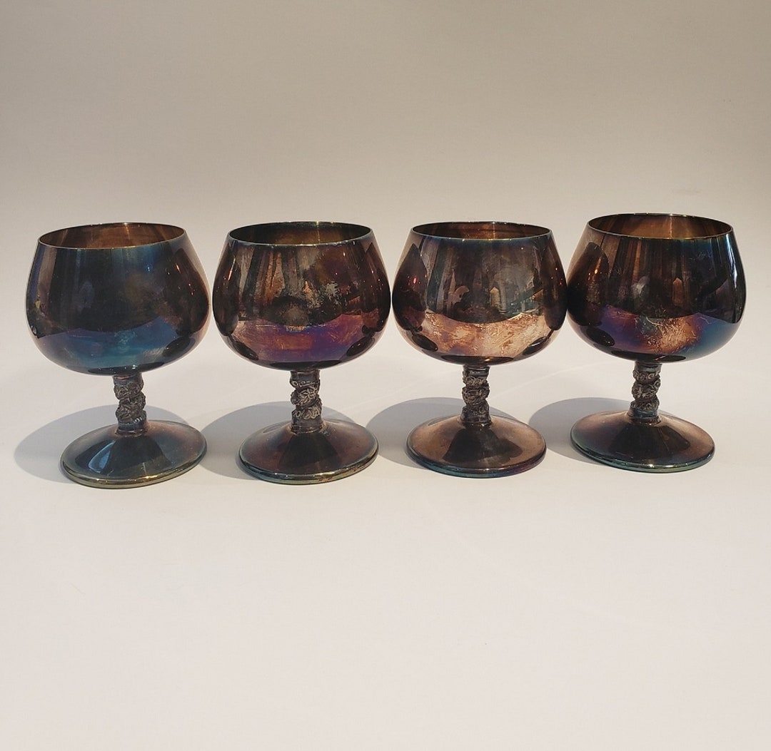 VTG Set of 4 Primrose Plate E.P. Copper Goblets - Etsy