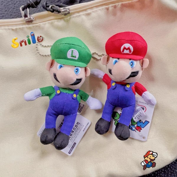 Mario Keychain Plush - Etsy