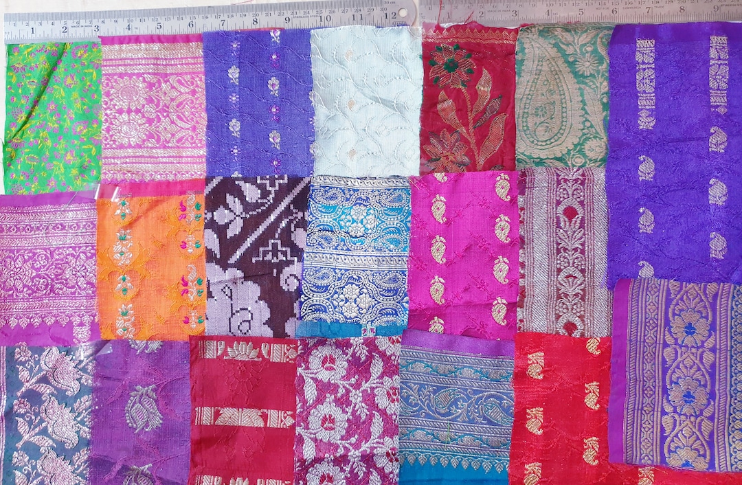 Sari Trim Lot Lace Ribbon Border Banarasi Banarsi Antique Vintage 20 ...