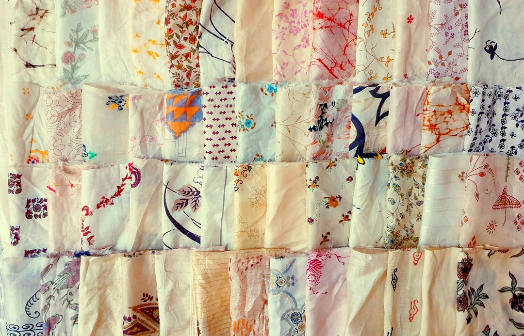 Sari Silk Sari Fabric Remnant India Sinppets 50 / 100 SMALL Pieces ...