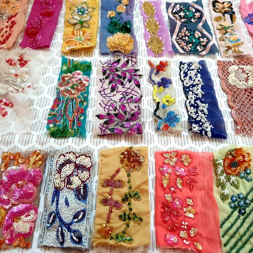 RARE Lot OV Antique Vintage Sari Trim Lace Ribbon 10 Pcs - Etsy
