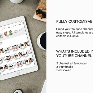 Youtube Channel Kit | Editable Canva Template | Minimal Clean Branding ...