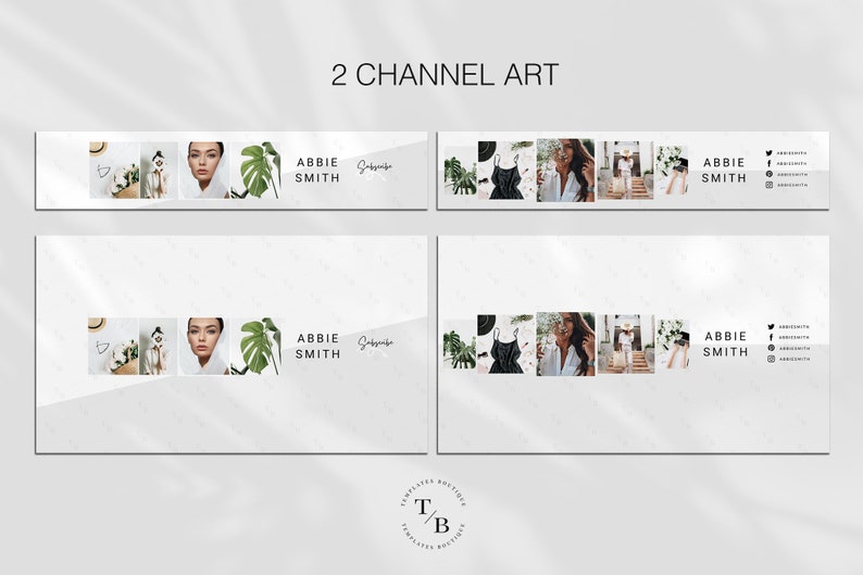 Youtube Channel Kit | Editable Canva Template | Minimal Clean Branding ...