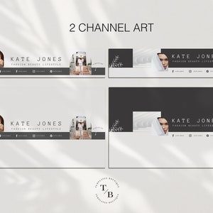 Youtube Banner | Youtube Channel Branding Kit | Editable Canva Template ...