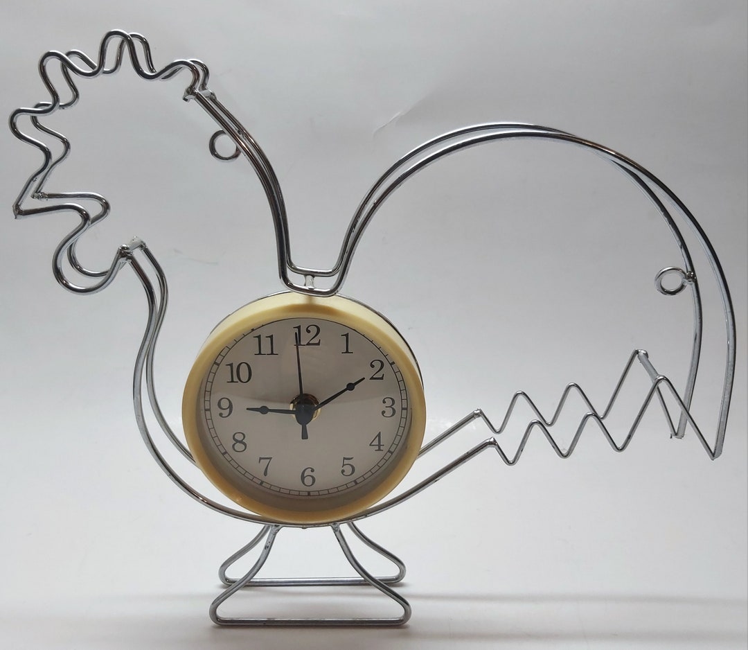 Vintage Hen Rooster Chicken Quartz Clock - Works! - Etsy