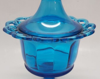 Blue Lace Edge Glass - Etsy