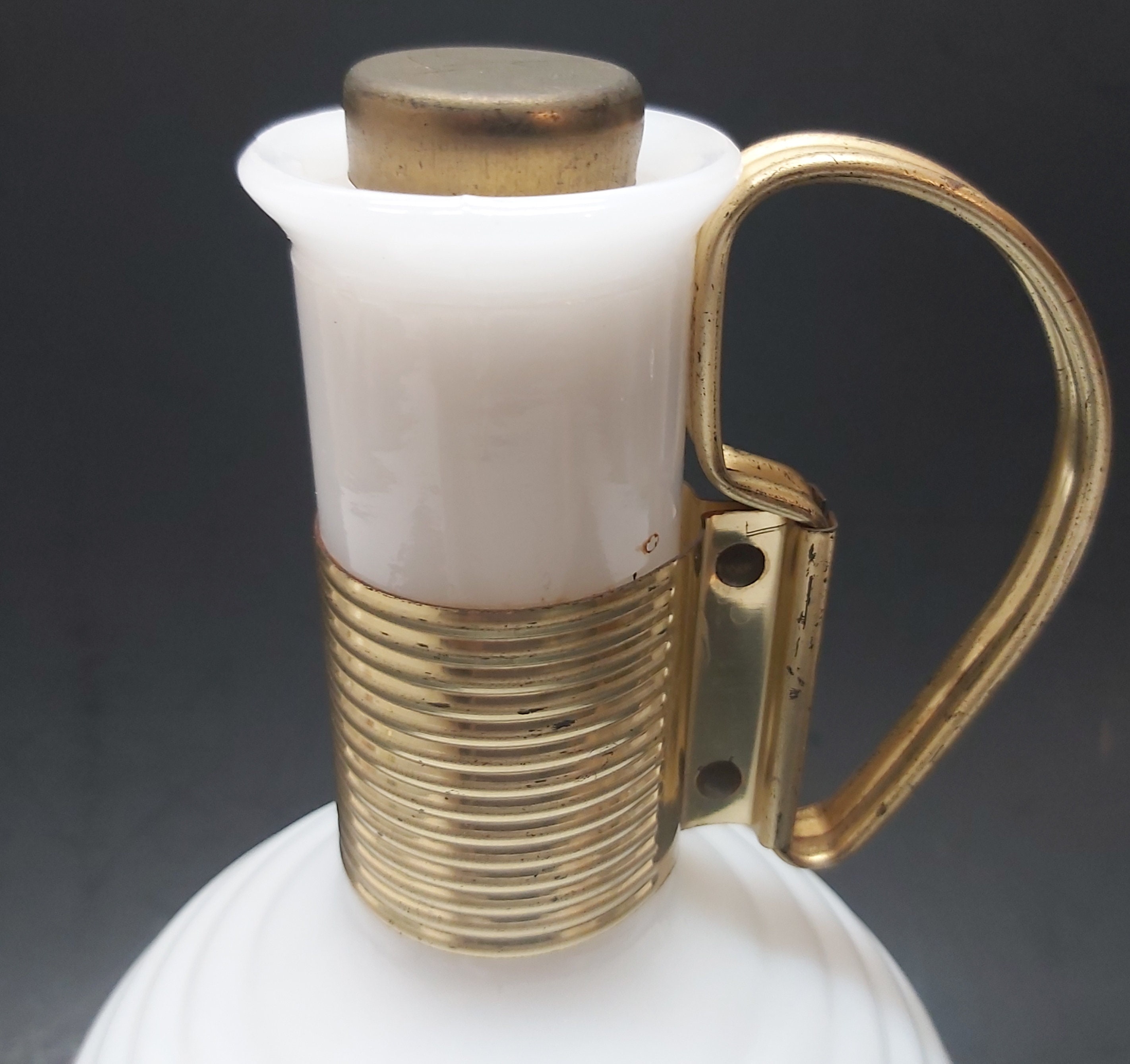 RARE Starline Rodney Kent Milk Glass Pitcher Decanter - Etsy