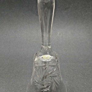 Vintage Clear Pinwheel Crystal Bell - Etsy