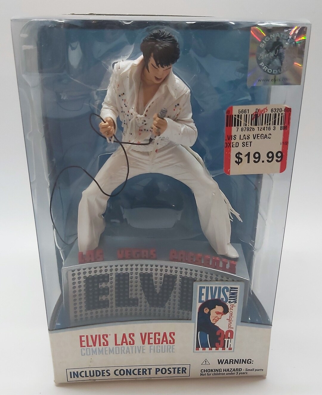 SEALED - ELVIS Las Vegas Commemorative Figure Includes Concert Poster ...