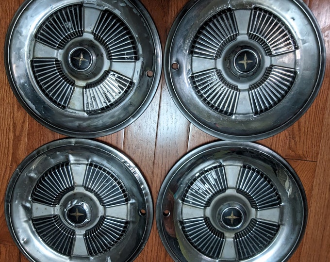 Vintage 1965 Ford Galaxie Hubcaps 15 Set of 4 - Etsy