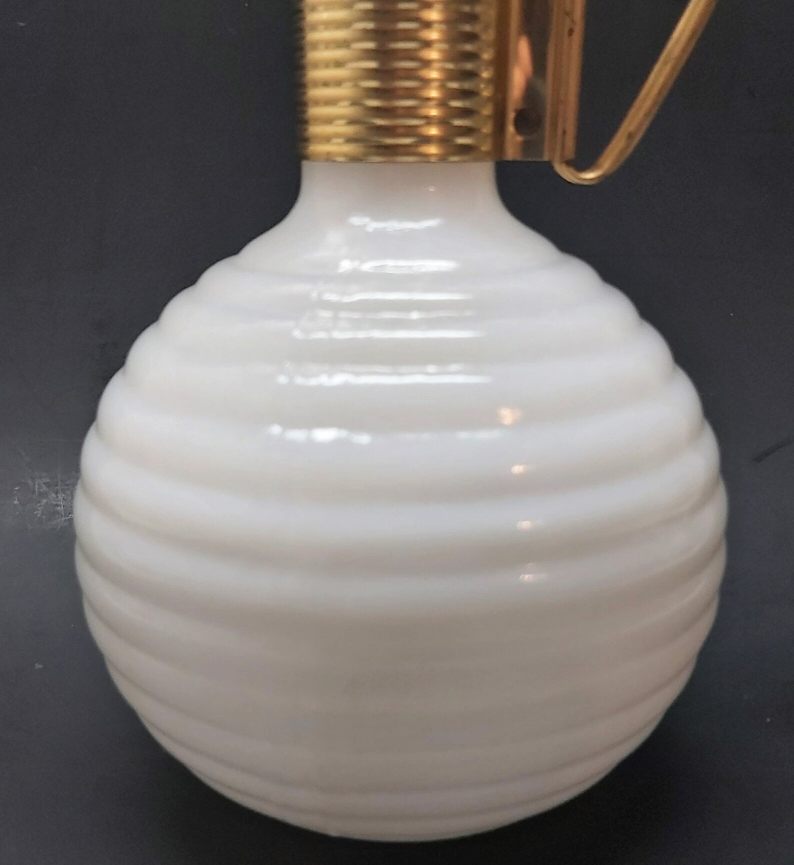 RARE Starline Rodney Kent Milk Glass Pitcher Decanter - Etsy