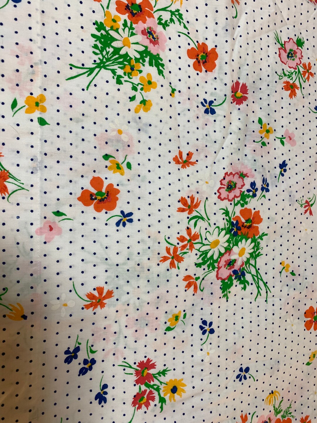 Sheet Small Flower Twin Flat Like New - Etsy