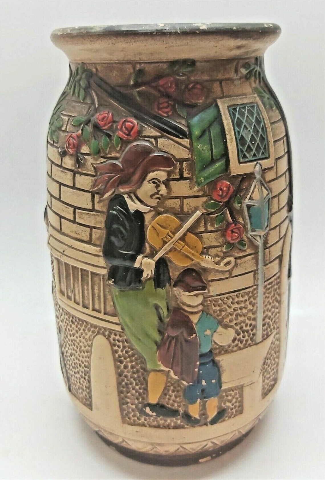 Japanese Art Pottery Hand Painted Relief raised Decoration - Etsy