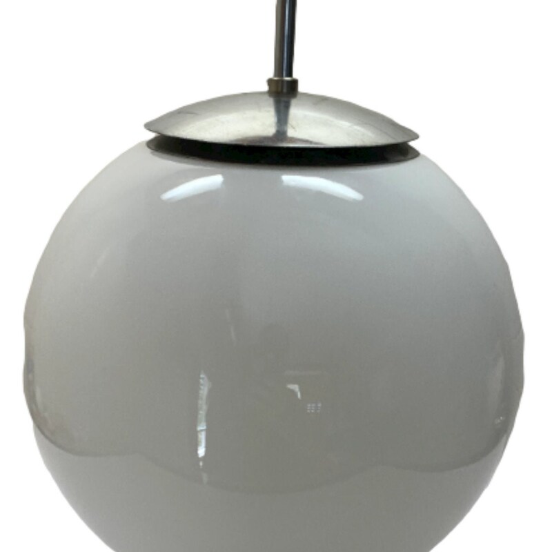 White Glass Globe - Etsy