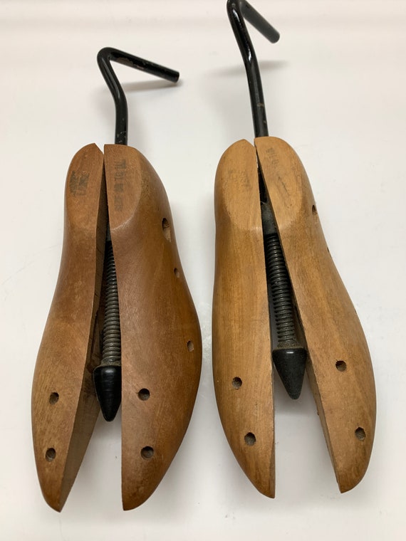 Vintage Shoe Tree Stretcher West Germany Wood w/ Spri… - Gem