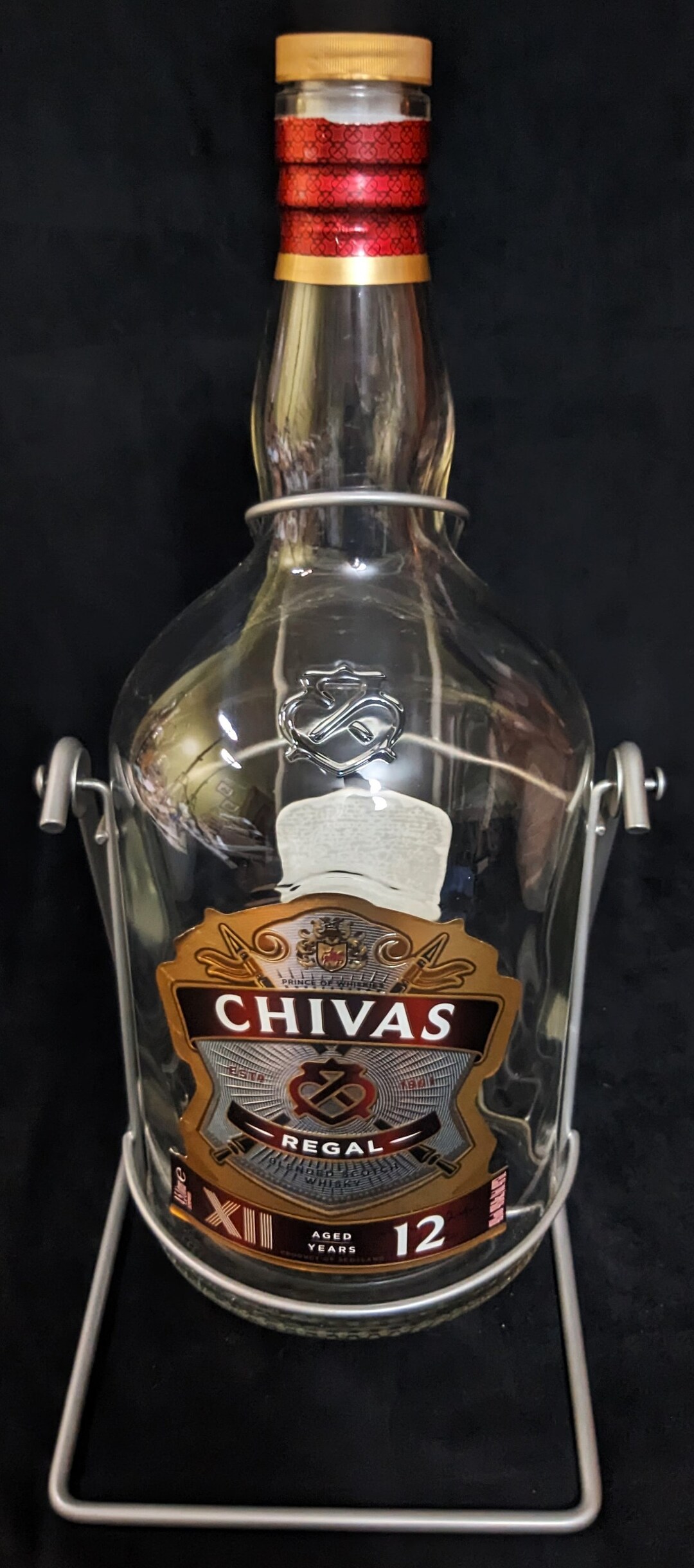 Collectible Memorabilia Chivas Regal 4.5 Liter Empty Bottle With Cradle ...