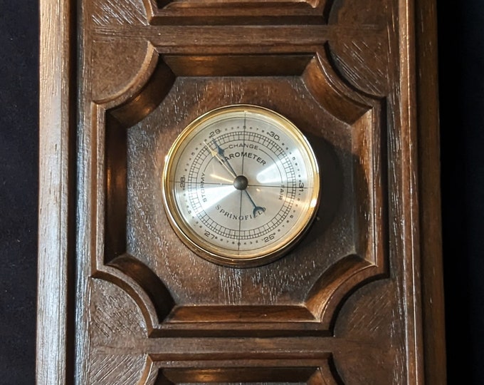 Vintage Springfield Weather Station Barometer Thermometer Humidity USA ...
