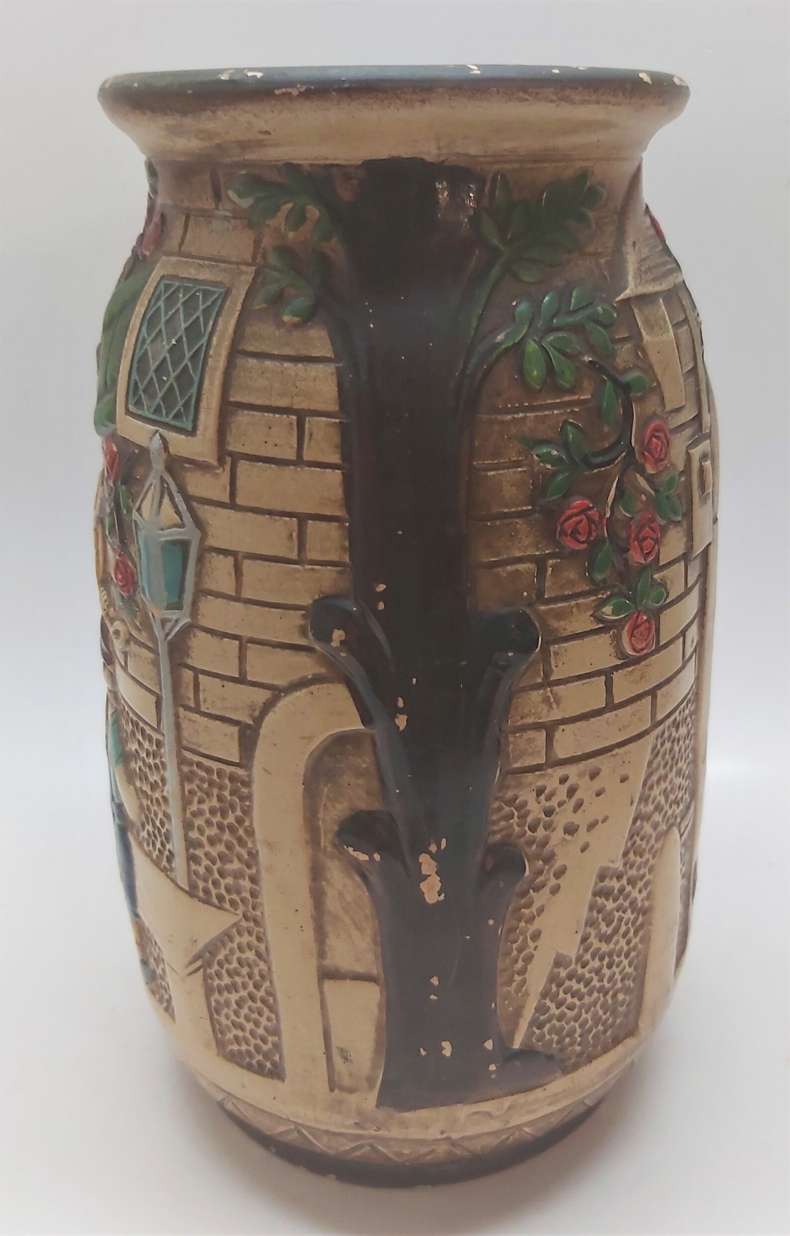 Japanese Art Pottery Hand Painted Relief raised Decoration - Etsy