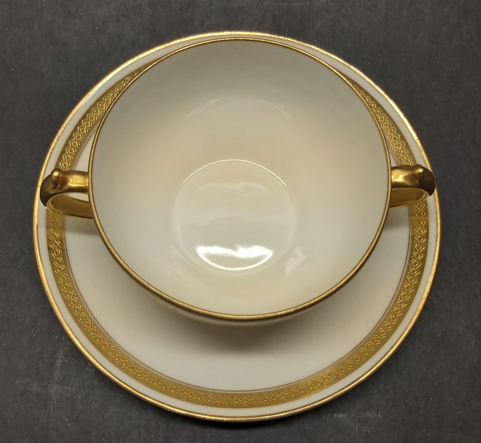 CH Haviland GOA Limoges France Double Handle Tea Cup and - Etsy