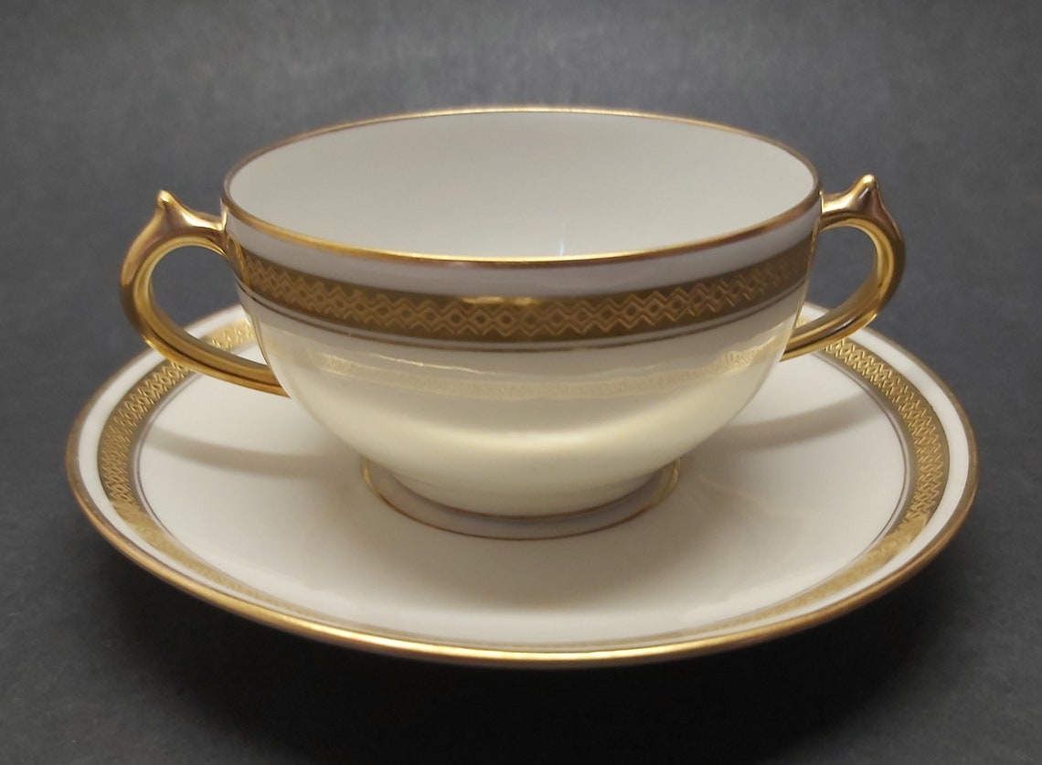 CH Haviland GOA Limoges France Double Handle Tea Cup and - Etsy