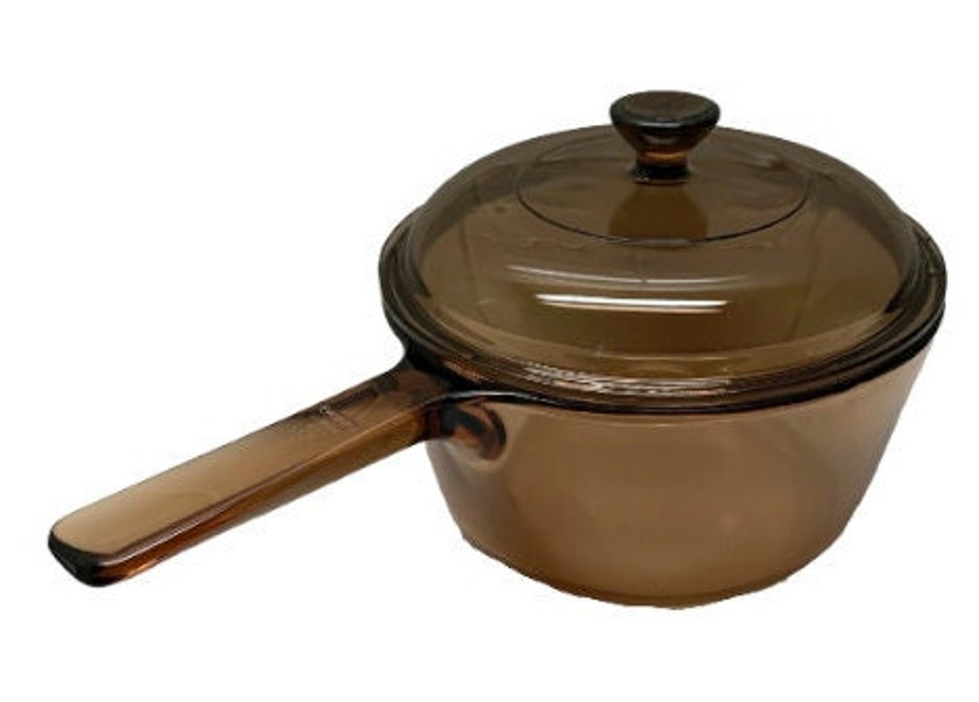 1.5 L Corning France Vision Amber Glass Cookware Sauce Pot - Etsy