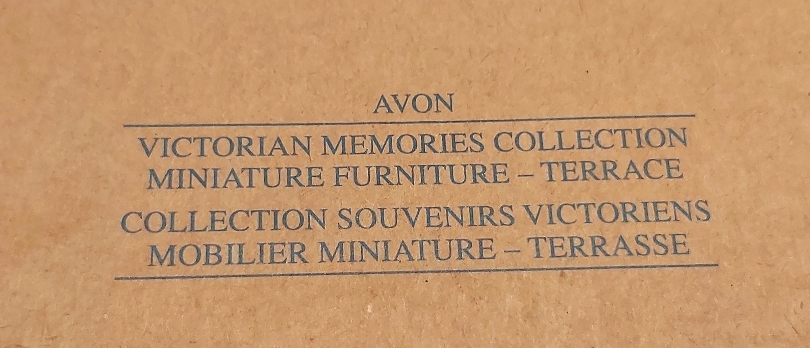 Avon Victorian Memories Collection Miniature Furniture Terrace - Etsy