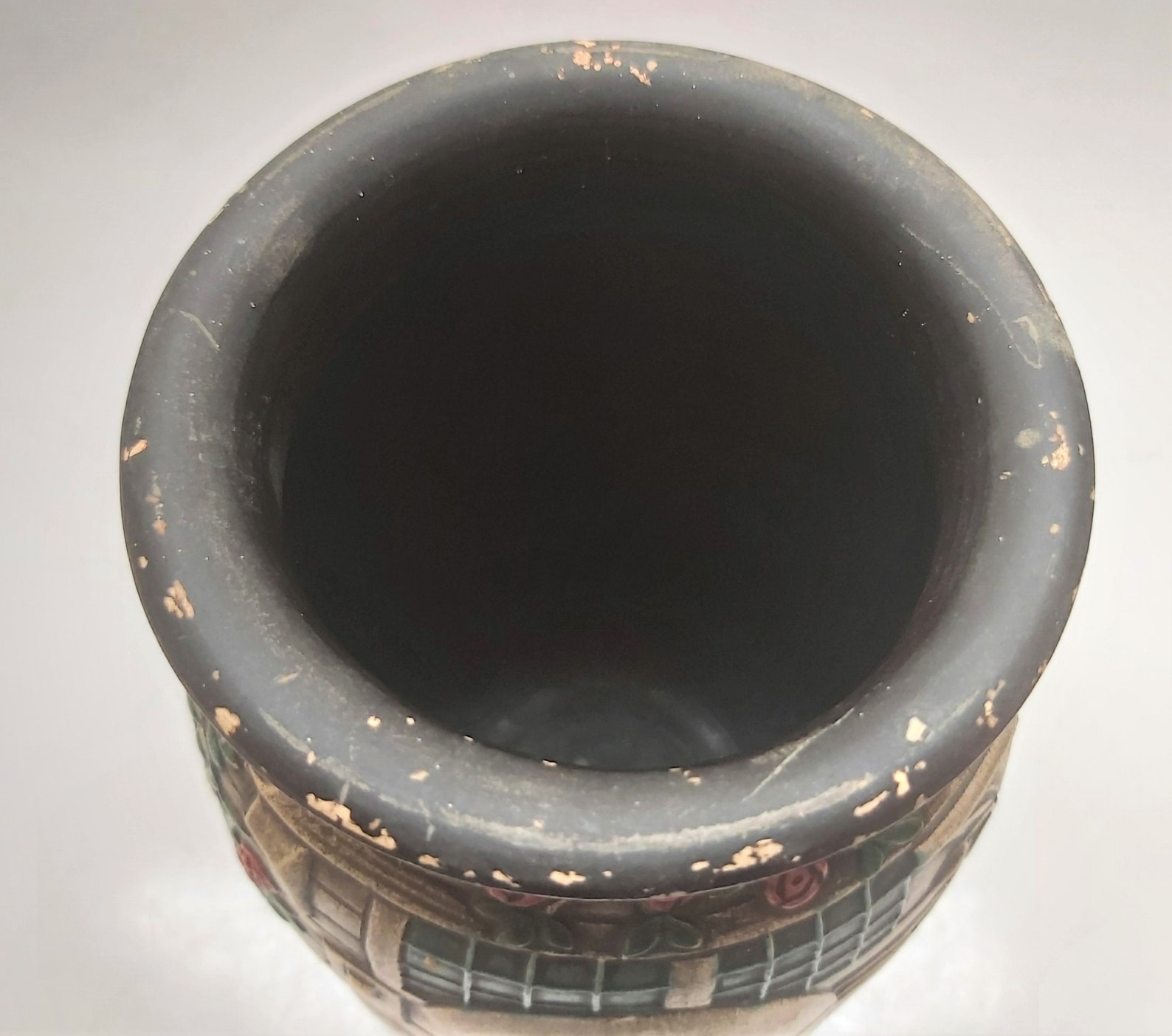 Japanese Art Pottery Hand Painted Relief raised Decoration - Etsy