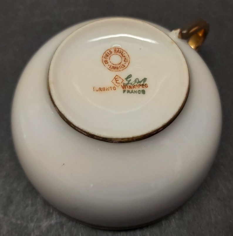 CH Field Haviland GOA Limoges France Tea Cup And Saucer Gold | Etsy