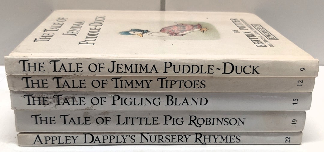 Vintage the Original Peter Rabbit Books #9,12,15,19,22 by Beatrix ...
