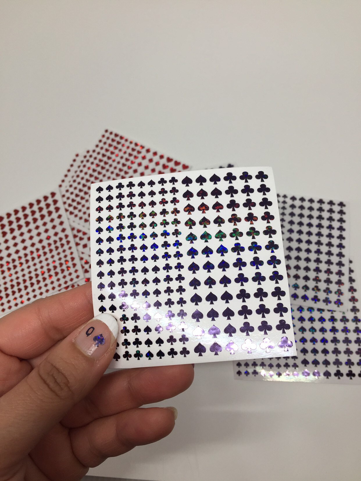 Nail Glitters Playing Cards Suits. - Etsy