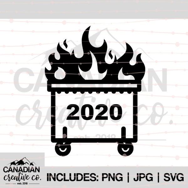 Dumpster Fire Svg - Etsy