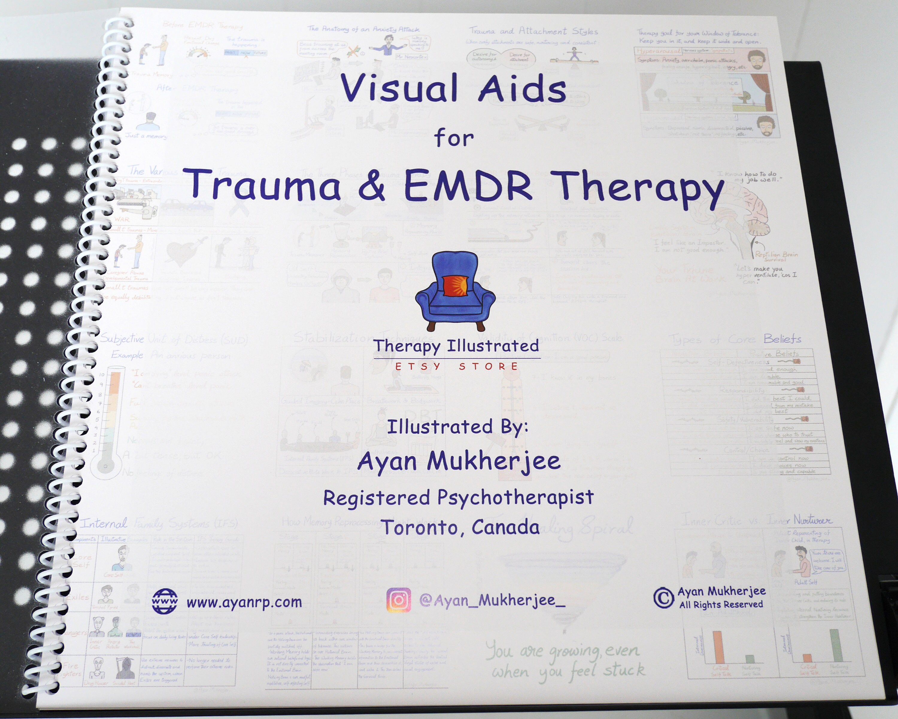 EMDR Therapy: Visual Aids Flipbook for Trauma & EMDR Therapy – Handmade ...