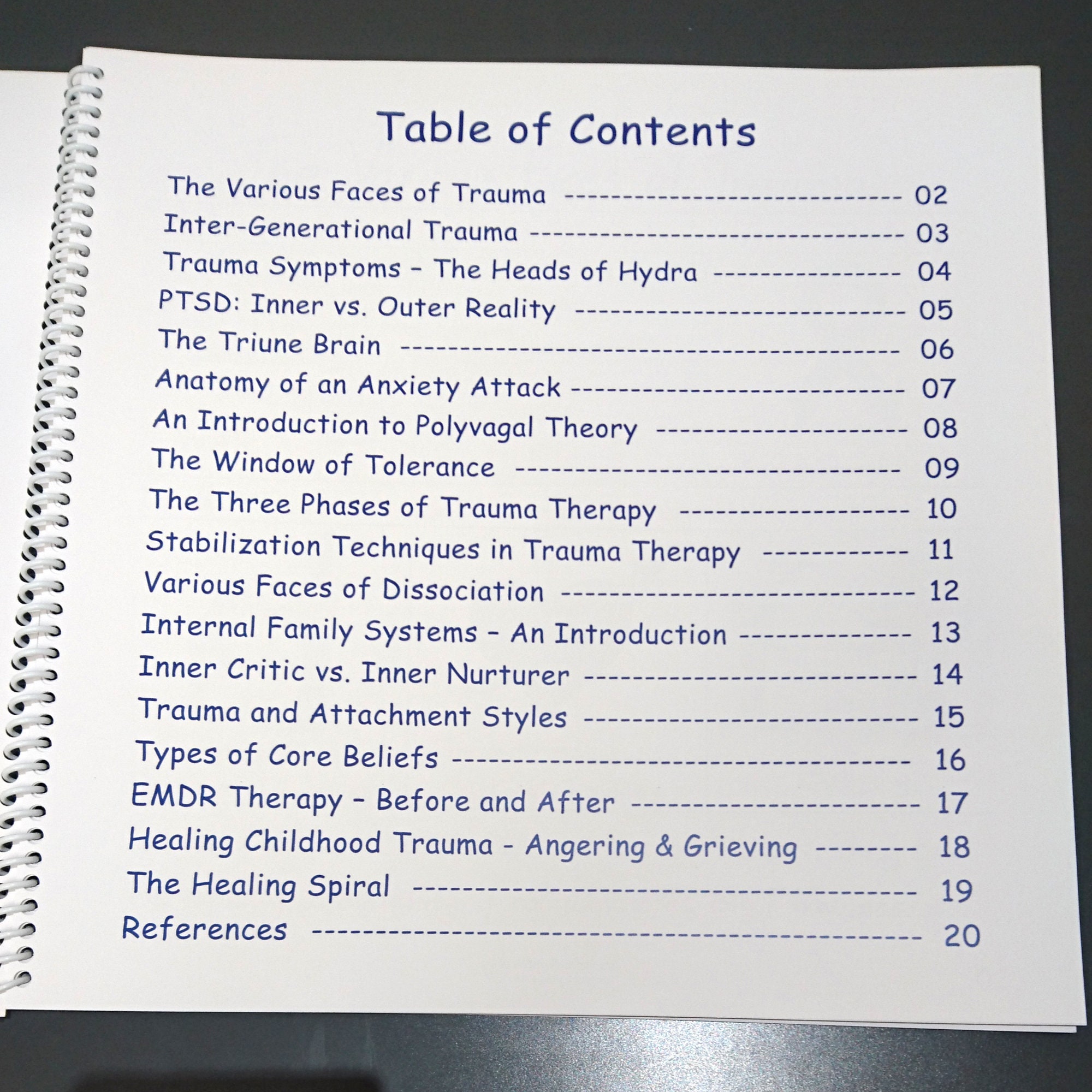 Visual Aids Flipbook for Trauma Therapy Handmade Mental - Etsy Canada