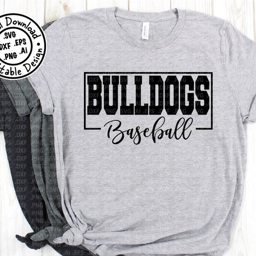 Bulldog Baseball SVG Dxf Eps JPG PNG Htv Cricut Cut - Etsy