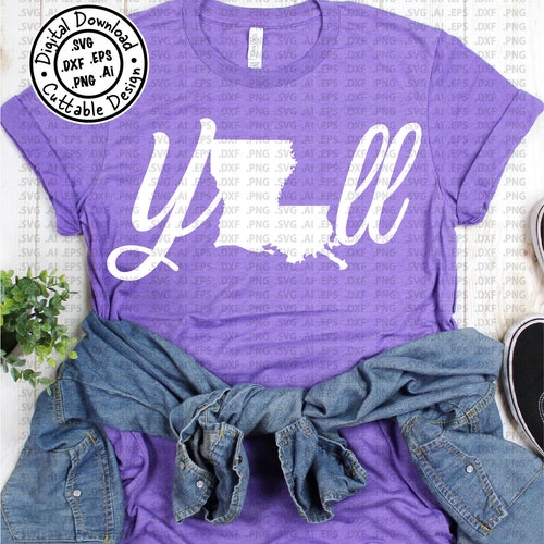 Louisiana Shirt DXF SVG Cut File Silhouette Digital File - Etsy Louisiana Shirt DXF SVG Cut File Silhouette Digital File - Etsy