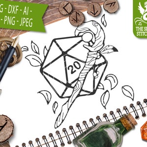 D20 Class Bundle 1 SVG Dungeons and Dragons Commercial Use Silhouette ...