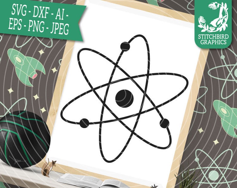 Atomic Symbol SVG Instant Download Commercial Use SVG - Etsy UK