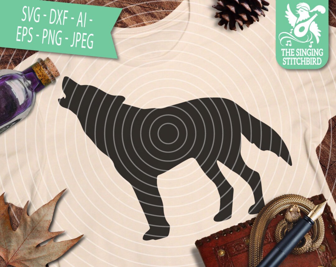 Howling Wolf SVG, Instant Download, Vector Art, Commercial Use SVG ...