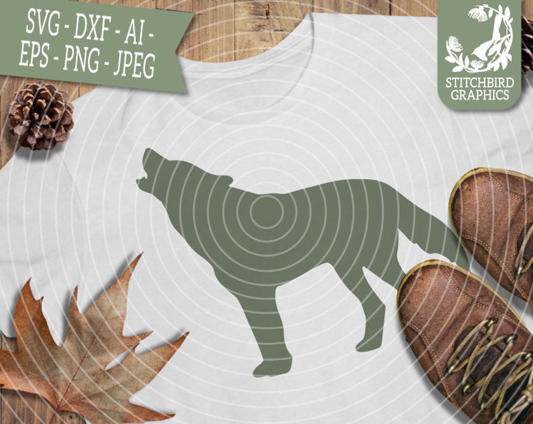 Howling Wolf SVG Instant Download Vector Art Commercial Use - Etsy