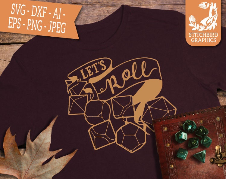 Let's Roll SVG DXF Role Playing Instant Download - Etsy