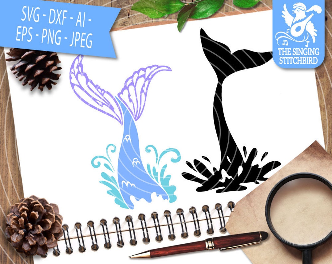 Mermaid Tails - Splash SVG, Instant Download, Commercial Use ...