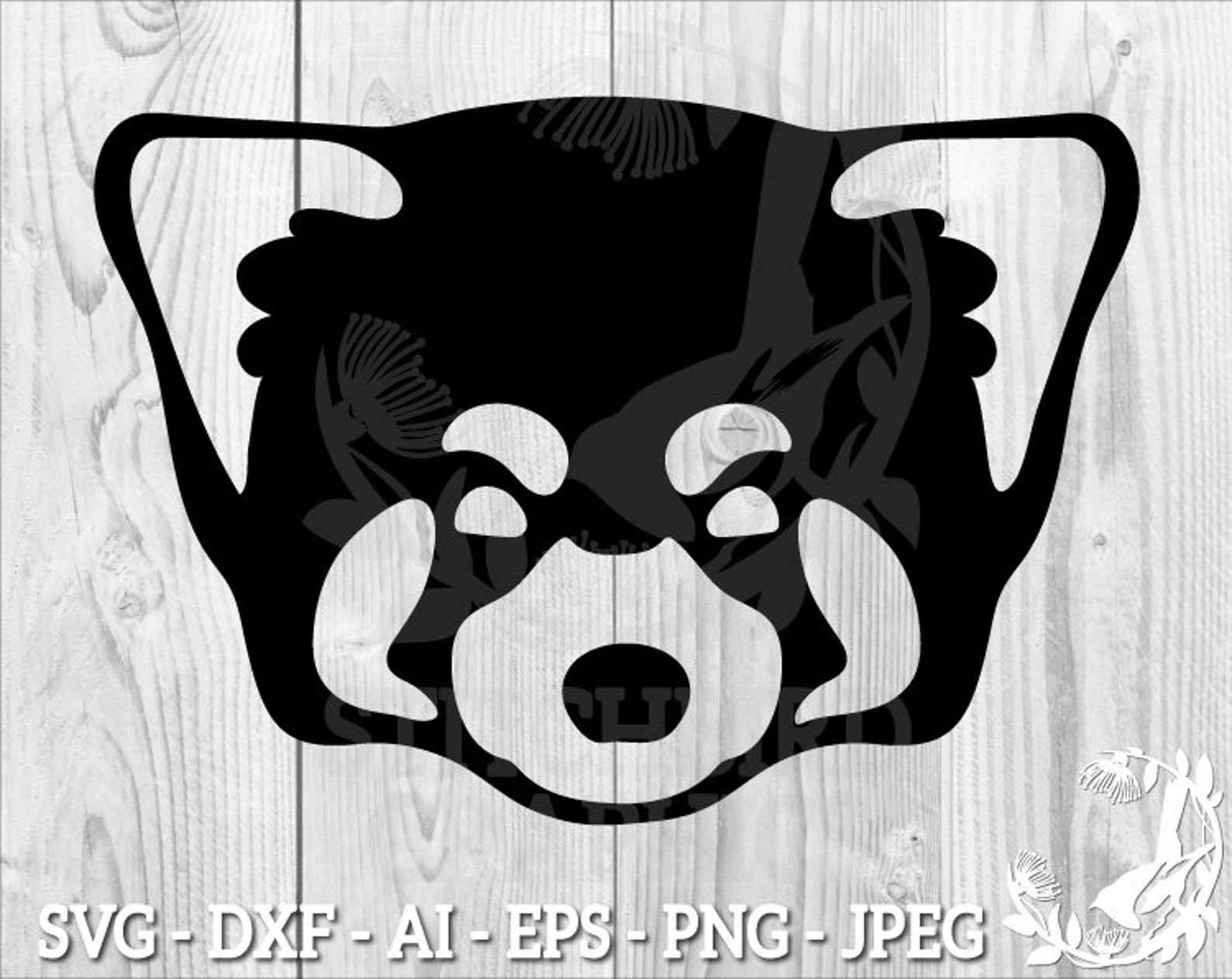 Red Panda Head SVG Instant Download Vector Commercial Use - Etsy UK