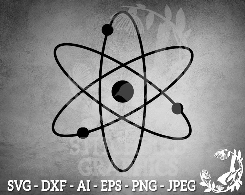 Atomic Symbol SVG Instant Download Commercial Use SVG - Etsy UK