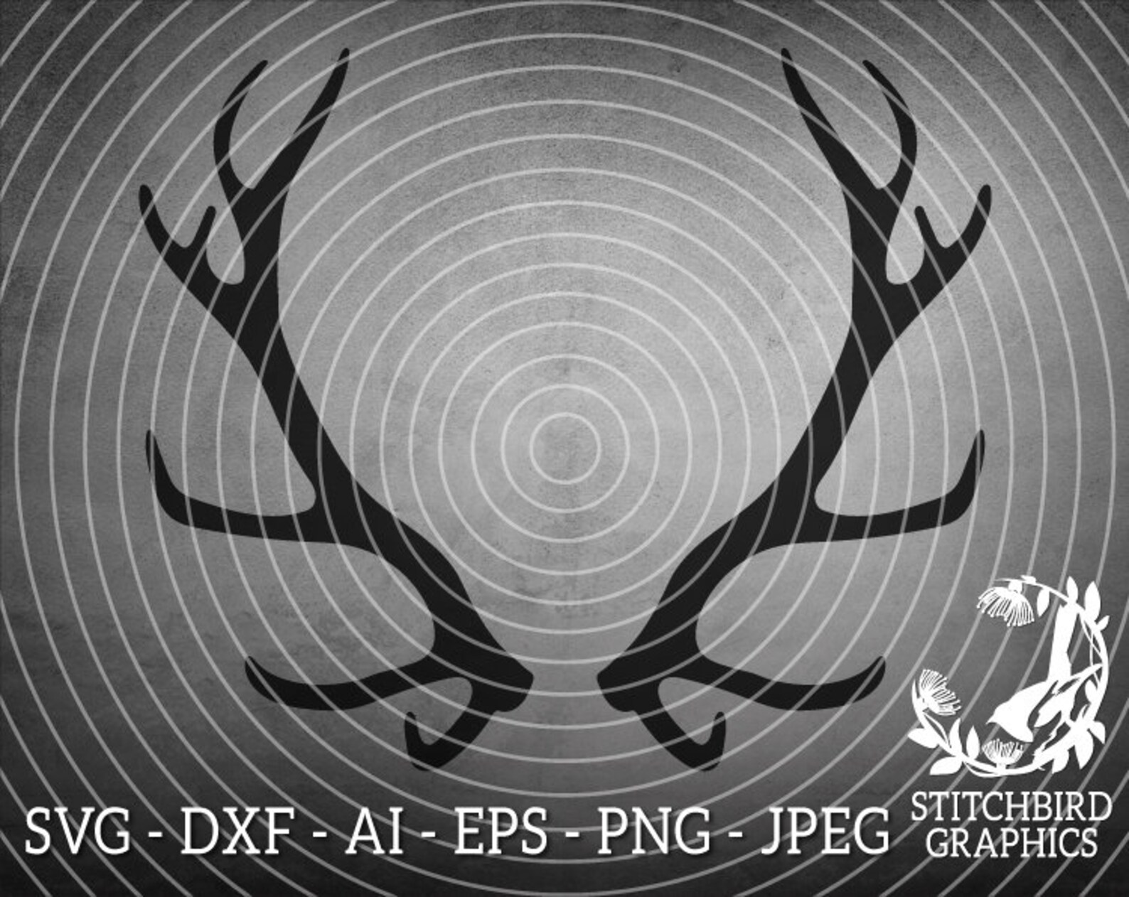 Antlers 2 SVG Instant Download Commercial Use SVG | Etsy