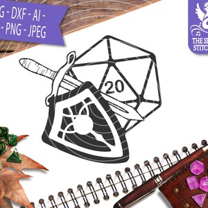 D20 Class Bundle 1 SVG Dungeons and Dragons Commercial Use Silhouette ...