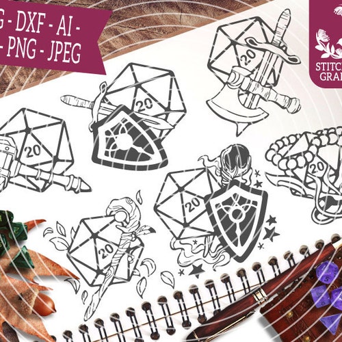 Dnd Svg Dnd Class Emblems Bundle Pack 12 Pcs Dungeons and - Etsy