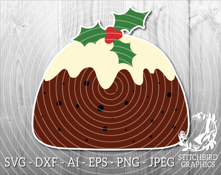 Christmas Pudding SVG DXF Instant Download Stitchbird - Etsy Canada