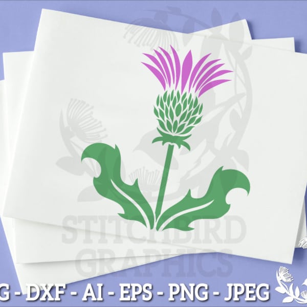Thistle Svg - Etsy