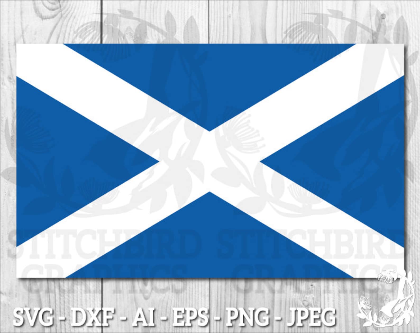 Scottish Flag SVG Instant Download Vector Art Commercial - Etsy UK