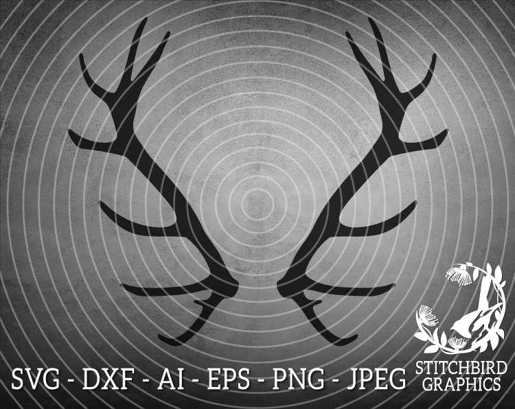Antlers 1 SVG Instant Download Commercial Use SVG | Etsy